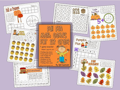 gwhizteacher: Fall Math Game FREEBIE