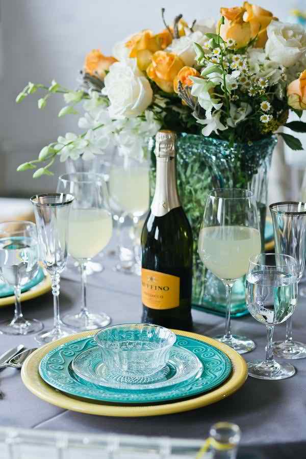 Wedding Colors | Shades of Teal and Yellow | The Perfect Palette