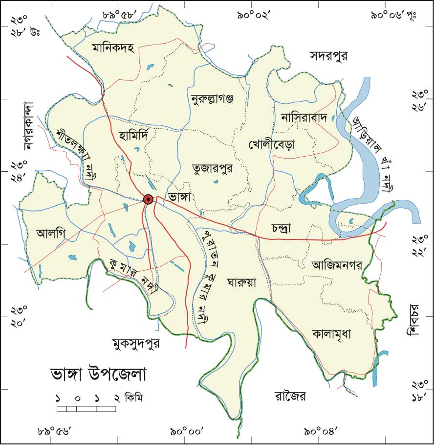 Bangladesh Map All: Bhanga Upazila Map