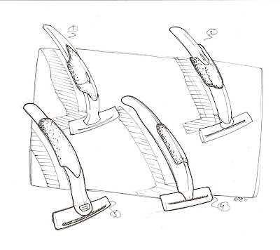My sketch journal: quick shaver pages
