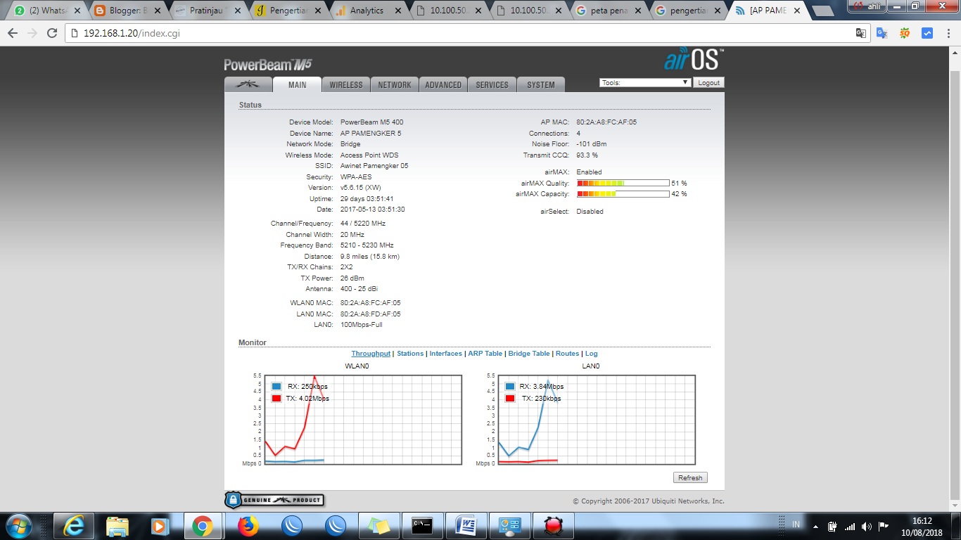 Setting Radio Ubiquity PowerBeam Sebagai AccessPoint ~ Catatan Usang ...