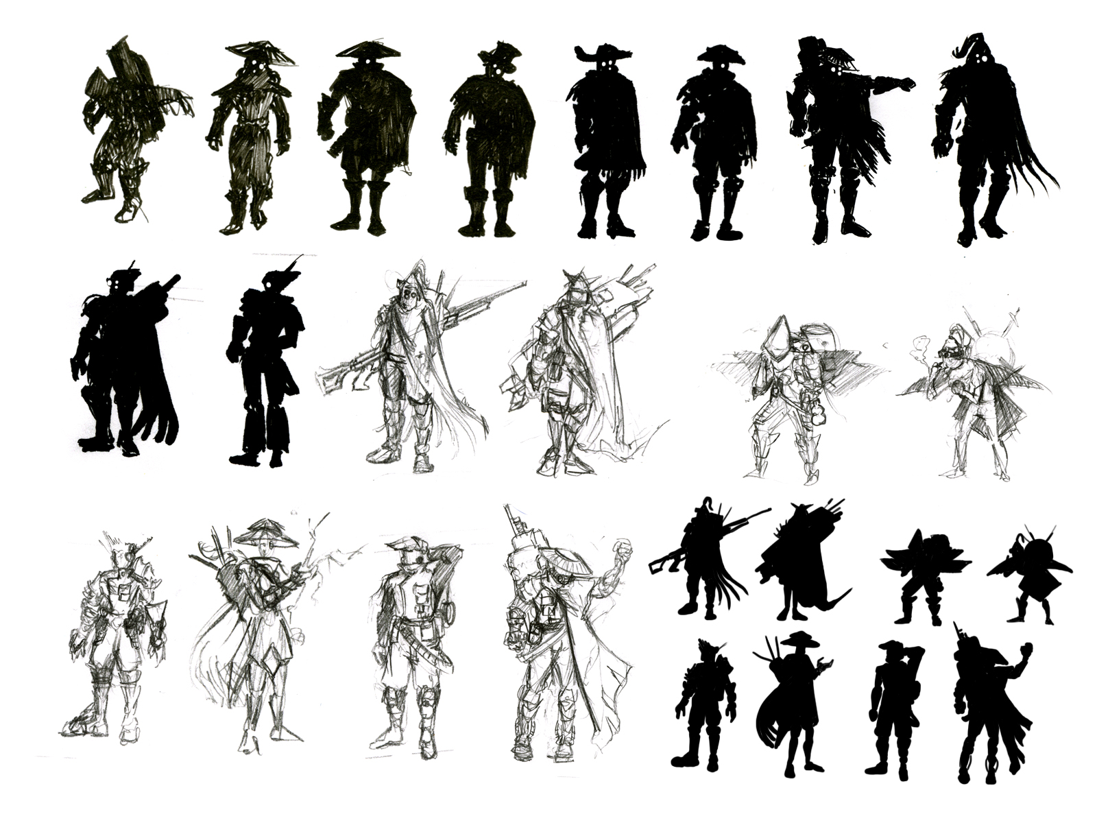 Silhouette Char. Design on Pinterest | Silhouette, Concept Art and ...