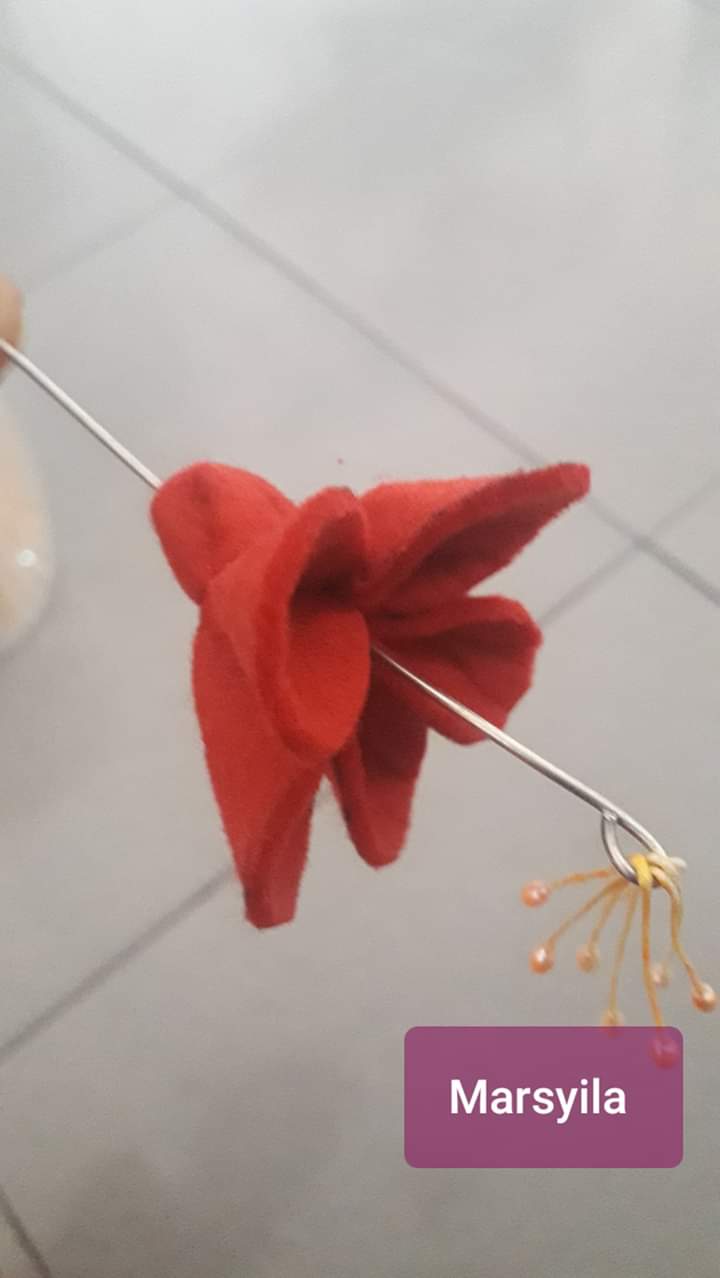 Cara Buat Bunga Dari Kain Felt