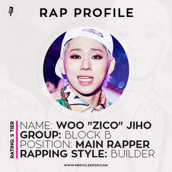Zico (Block B): Rap Profile - Profile Kpop – Vocal and rap skills with ...