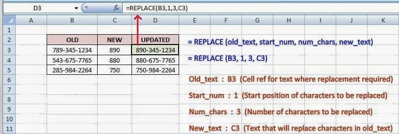 Toute Lactualité Tous Les Nouveautés Fonction Replace Dans Excel