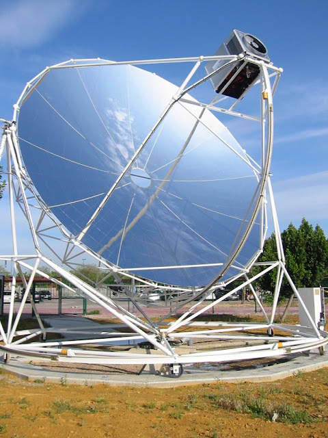 SOL 21 energía solar : Instalación de un disco parabólico solar gigante ...