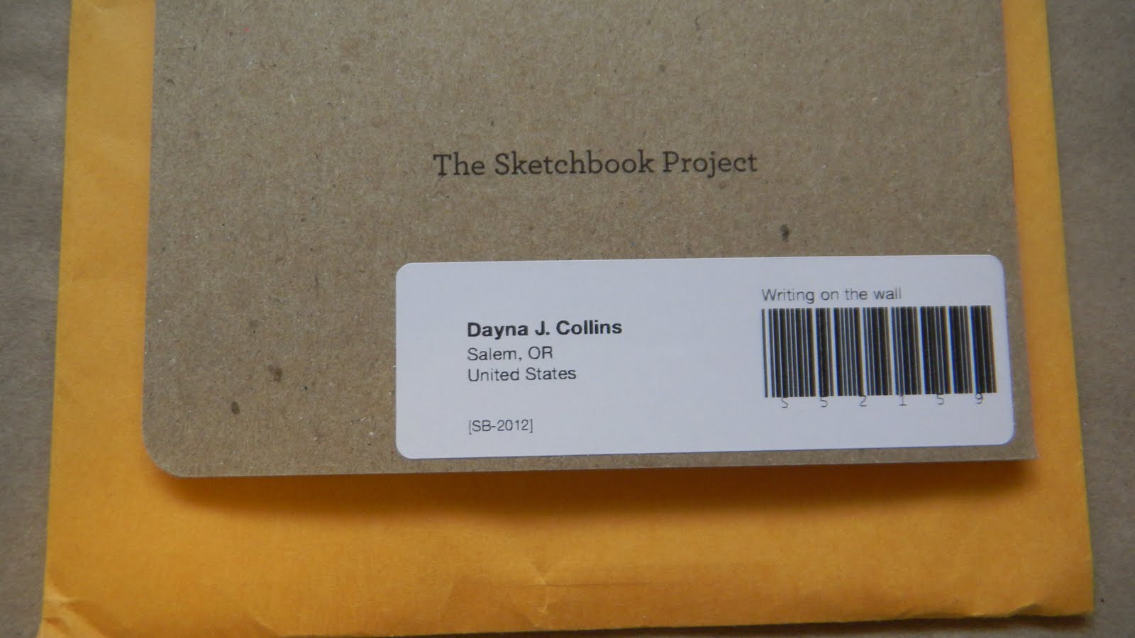 Alley Art Studio: Sketchbook Project World Tour 2012: Writing on the Wall