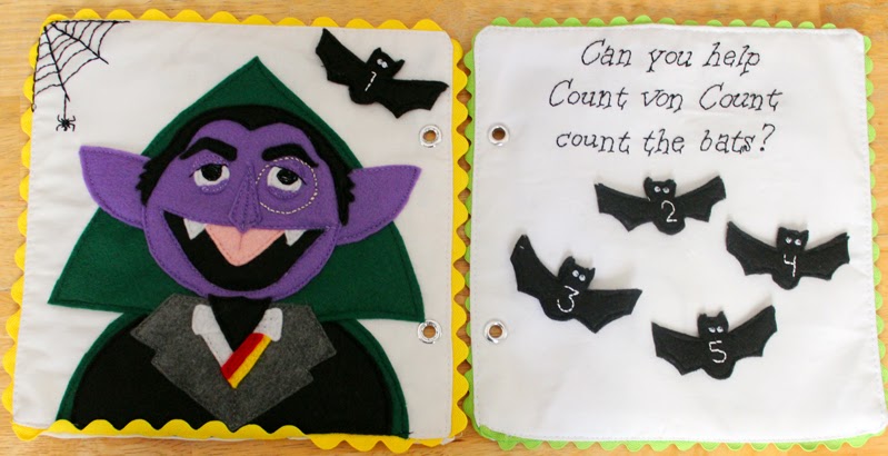 Get Your Craft On: Sesame Street Quiet Book- Count von Count