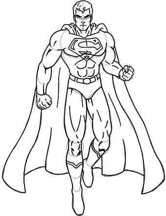 Cara Mudah Sketsa atau Menggambar Superman - Tutorial Menggambar
