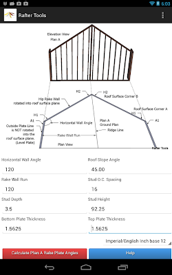 Roof Framing Geometry: Hip Rake Walls Rotated Into The Roof Surface