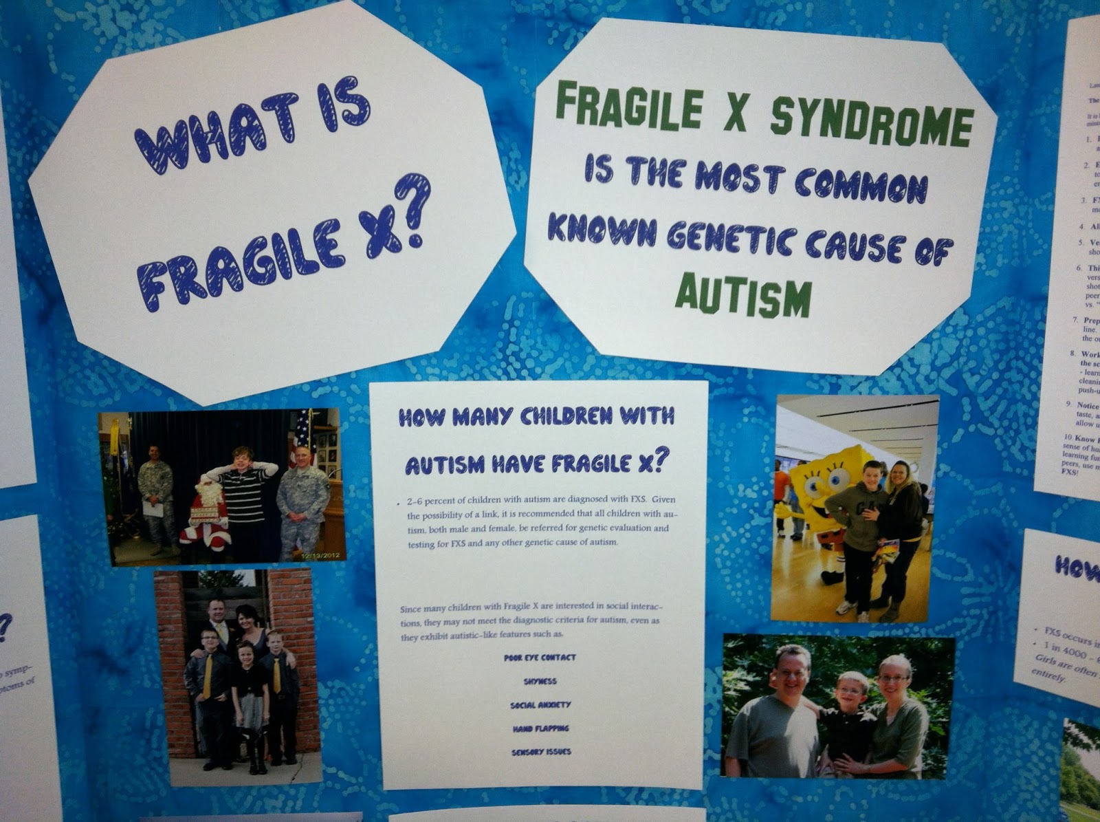 The Fragile X Files: Spreading the (Fragile X) word at an autism event