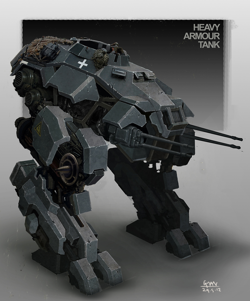 Mecha tanks, Robots concept, Futuristic armour