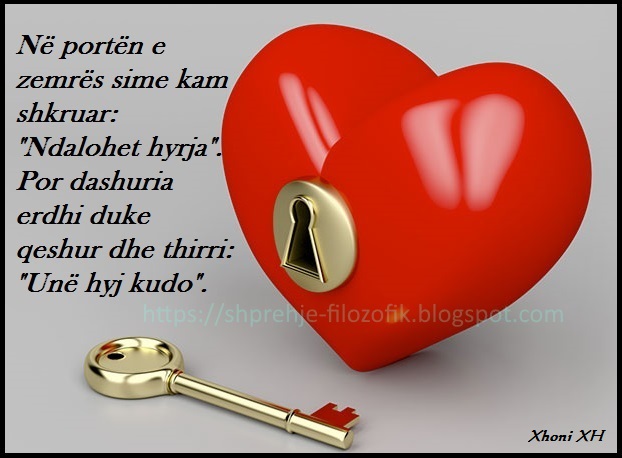 SHPREHJE FILOZOFIKE: Thënie për dashurinë