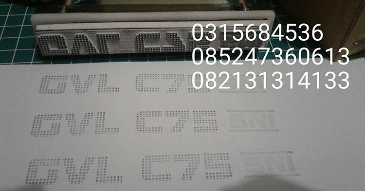 stempel shiny : stempel plat besi 085247360613