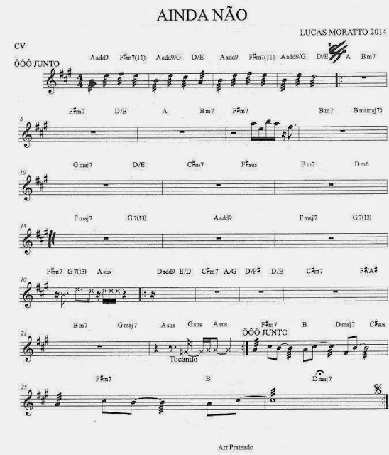 Meu Cavaquinho Partituras: Partitura - Ainda Não - Lucas Morato Meu Cavaquinho Partituras: Partitura - Ainda Não - Lucas Morato