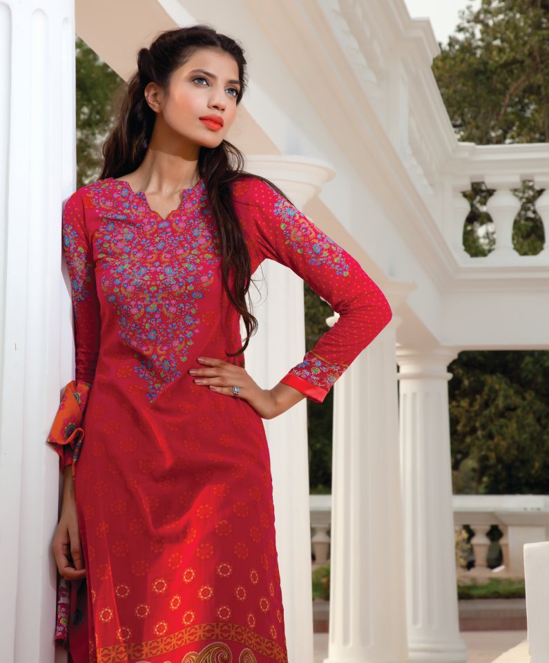 E-Mag Daily: Latest summer dresses for girls by firdous cloth mills