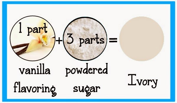 How to make Back To School Icing Colors
