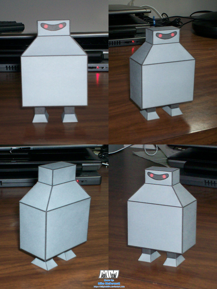 Papercraft - Futurama Boxy Robot - Papercraft4u | Free Papercrafts ...