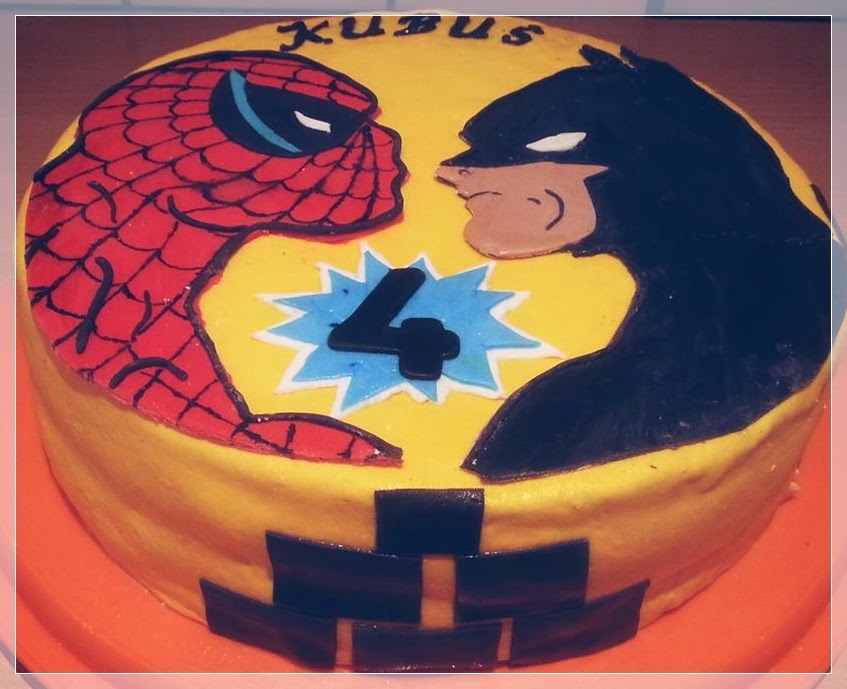 Słodki Zaułek: Tort Spiderman i Batman / Cake