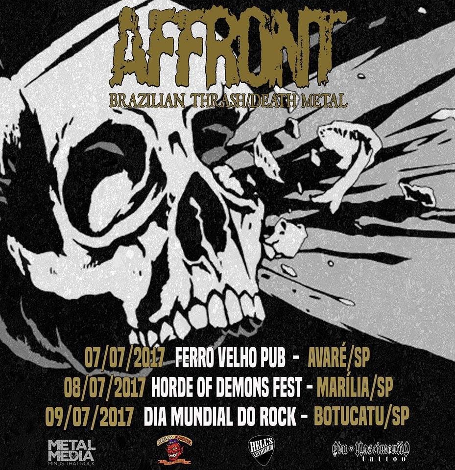 Metal Samsara: AFFRONT: banda anuncia mini turnê pelo estado de São Paulo
