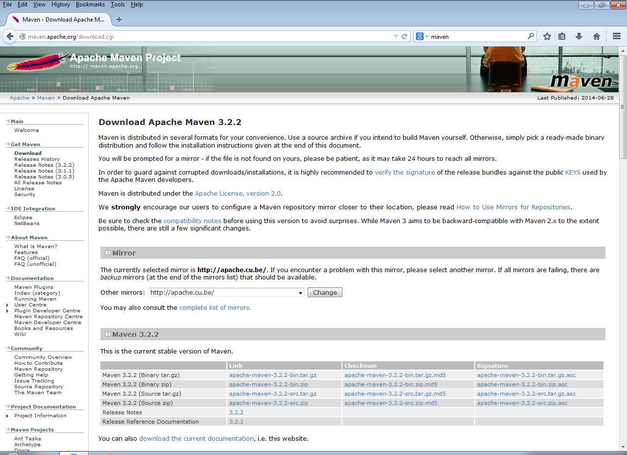 s4c - import: Maven - Install Apache Maven on Windows
