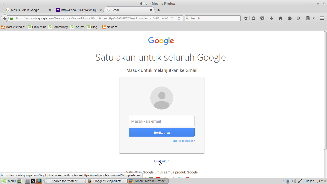 Rosinta Dwi Pujiwati: CARA MEMBUAT GMAIL