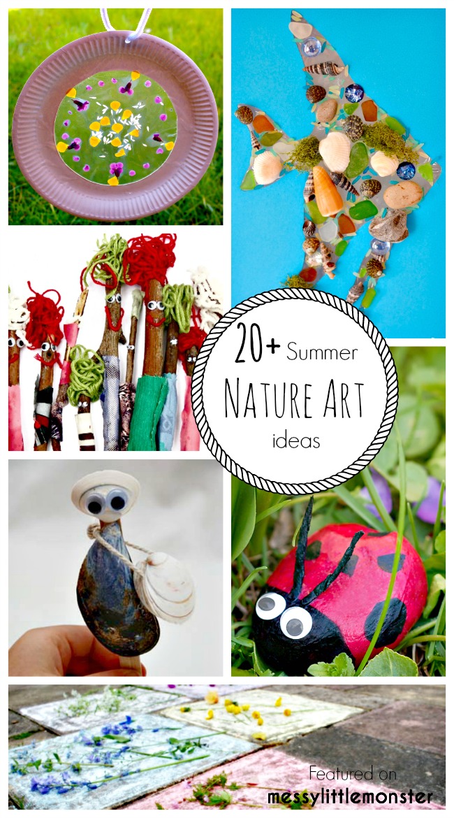 Summer Nature Art 20 Fun Ideas For Kids Messy Little Monster summer-nature-art-20-fun-ideas-for-kids-messy-little-monster