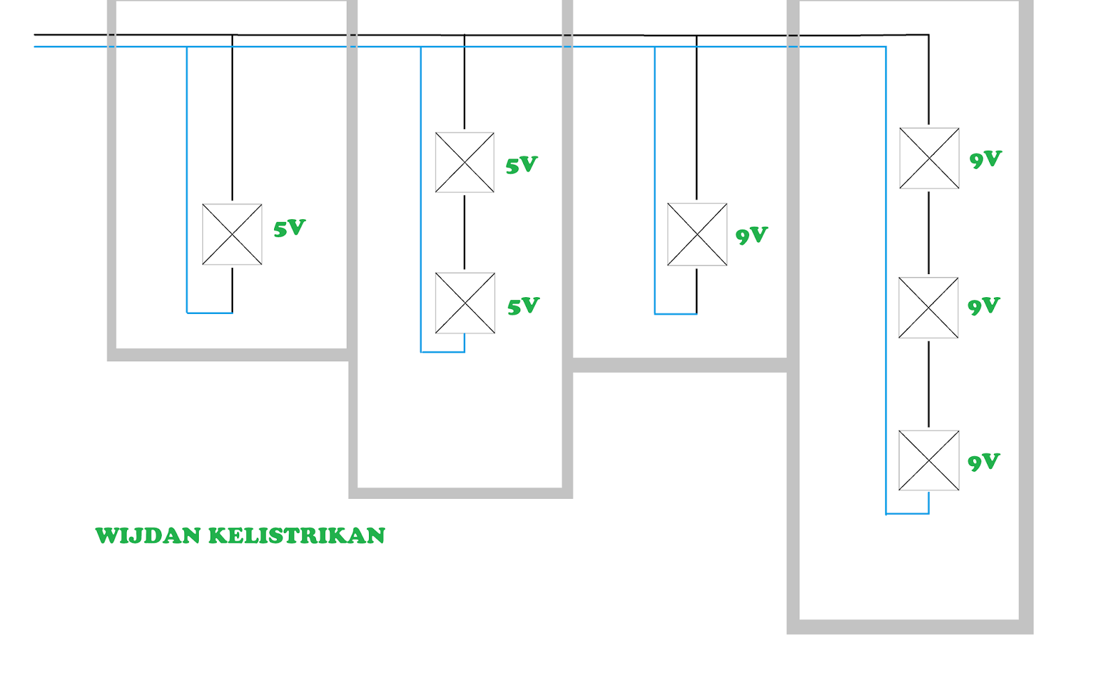 √ Merangkai Rangkaian listrik Seri dan Paralel Besarta Teori kerjanya ...