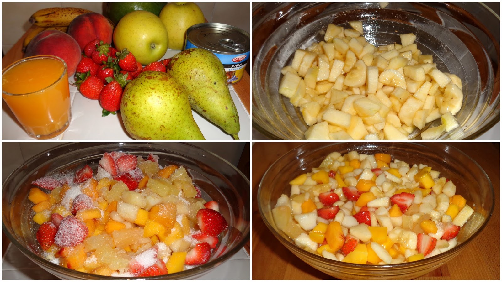 RECETAS DE MI MADRE Y MIAS: Macedonia de frutas