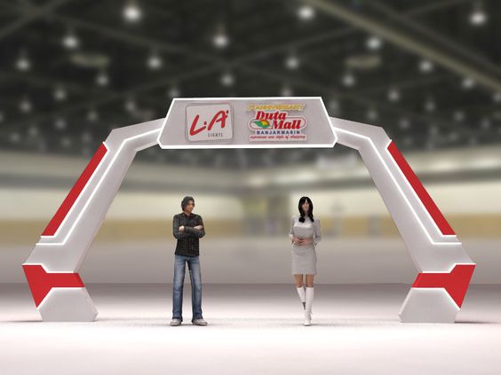 jasa buat gate backdrop, welcome gate, gerbang oameran