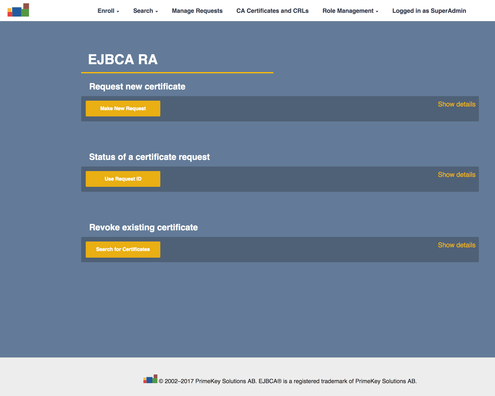 EJBCA - Open Source Enterprise PKI: Introducing the EJBCA RA, Part 1 ...