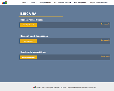 EJBCA - Open Source Enterprise PKI: Introducing the EJBCA RA, Part 1: Introduction