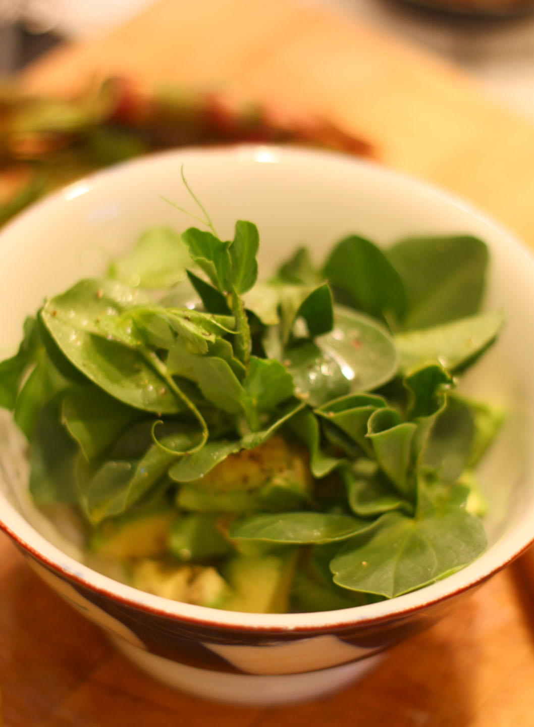 66 Square Feet (Plus): Eating fava bean leaves