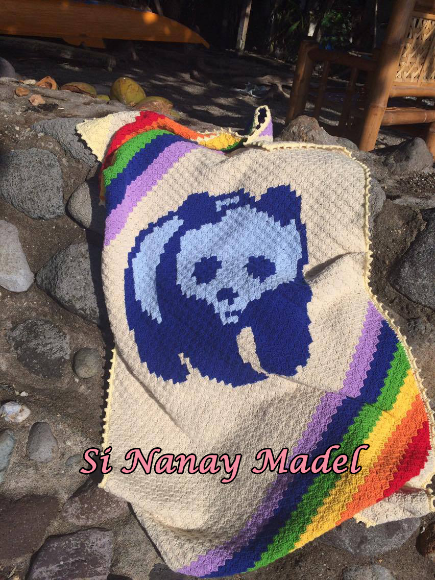 Si Nanay Madel: C2C Blue PANDA Blanket