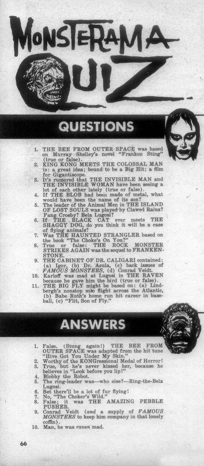 The Masks of Famous Monsters - Issue #4 | Blood Curdling Blog of ...