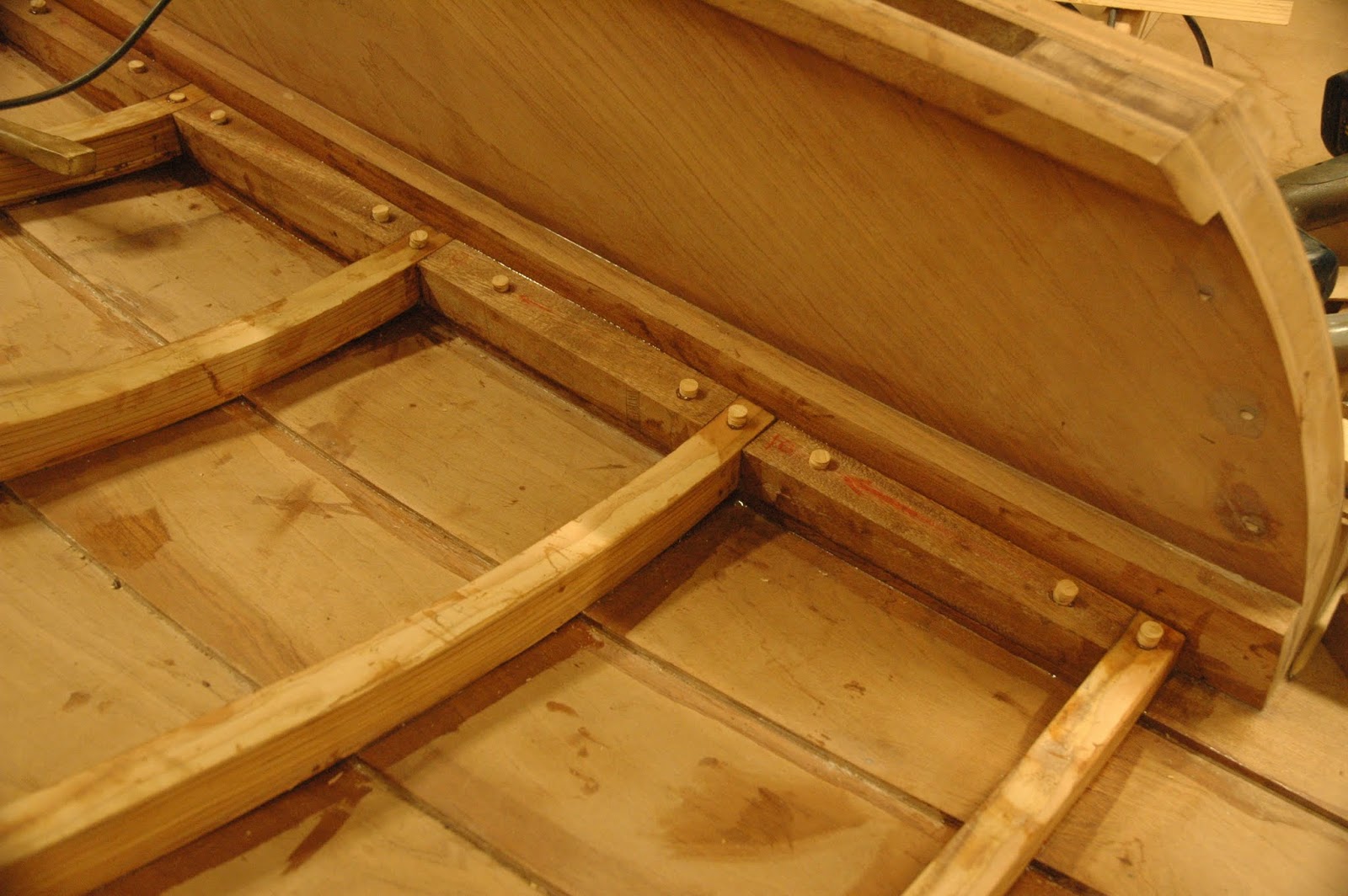 First time wooden boat builder - Somes Sound 12 1/2: Floors Glue Up ...