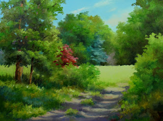 Nel's Everyday Painting: Summer Ramble - SOLD
