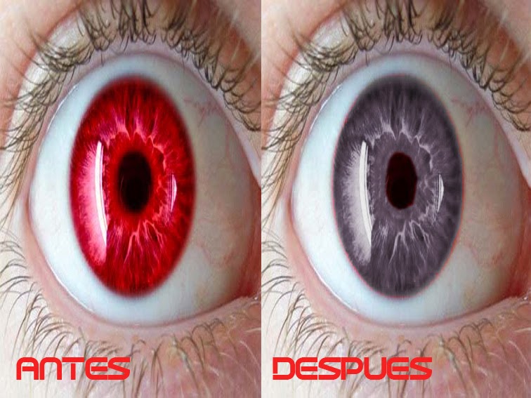 Photoshop cs5: CAMBIO DE COLOR DE OJOS ROJOS