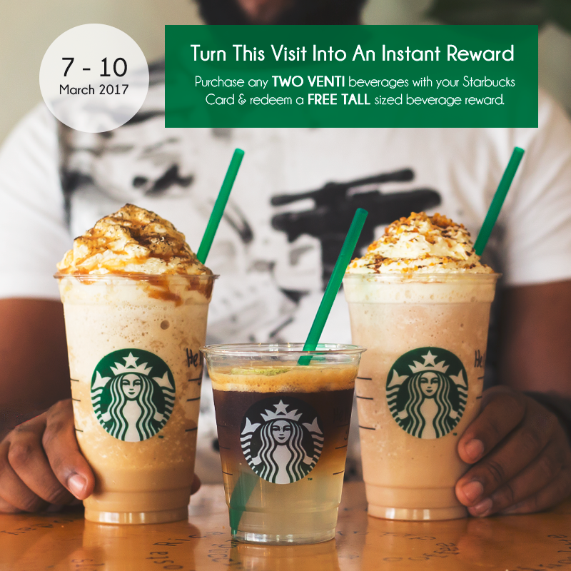 Starbucks Buy 2 Free 1