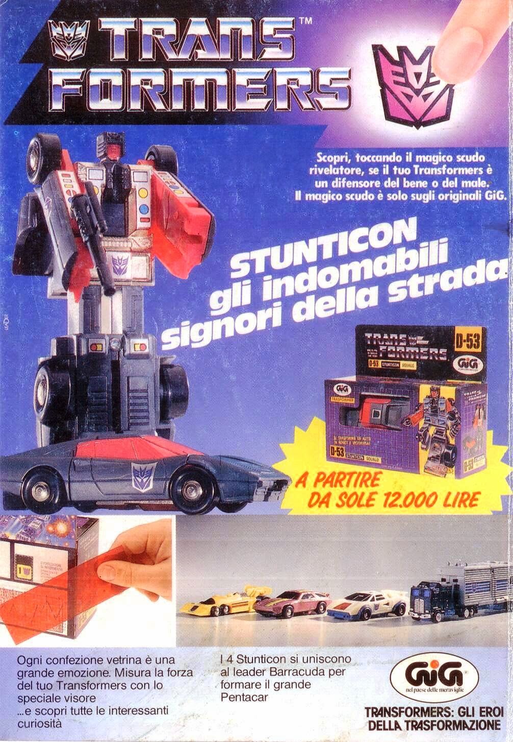 Random Toy Reviews: GiG Italian G1 Transformer Advertisements