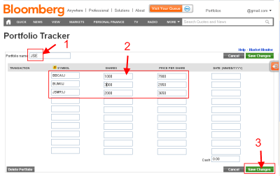 Membuat Portfolio Tracking di Bloomberg ~ XKong-Bursa