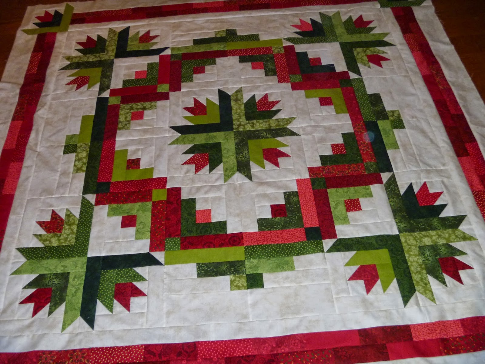 WHERE'S THE DUDE: Christmas Cactus Quilt