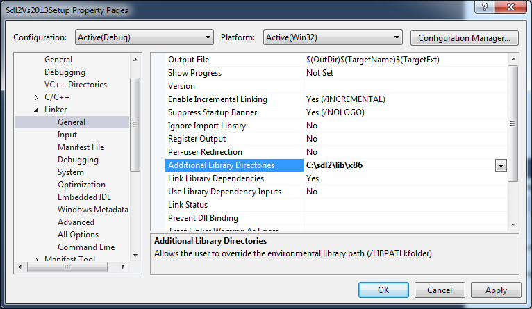 Programmer's Ranch: SDL2: Setting up SDL2 in Visual Studio (2013 or any ...