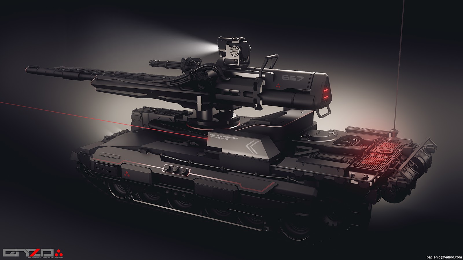 Encho Enchev CG artist and designer: Light tank concept