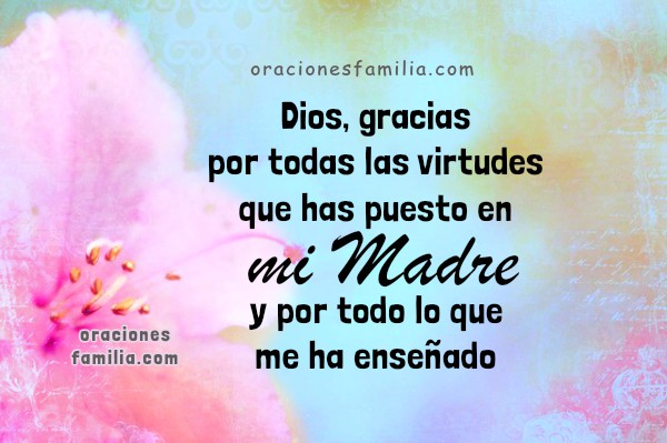 Oración de Bendiciones por mi Madre