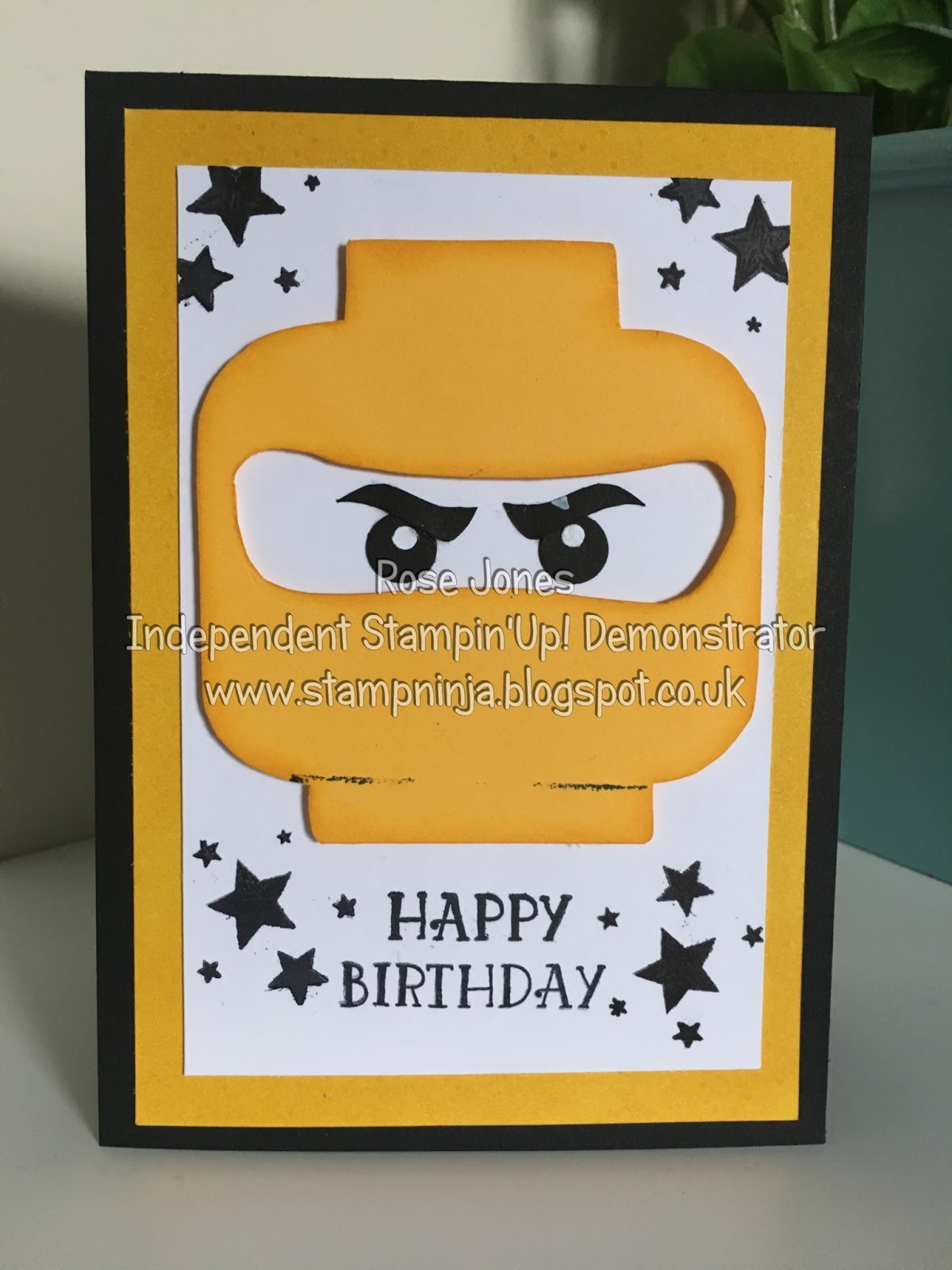 Stamp Ninja: Lego Ninjango Birthday Card