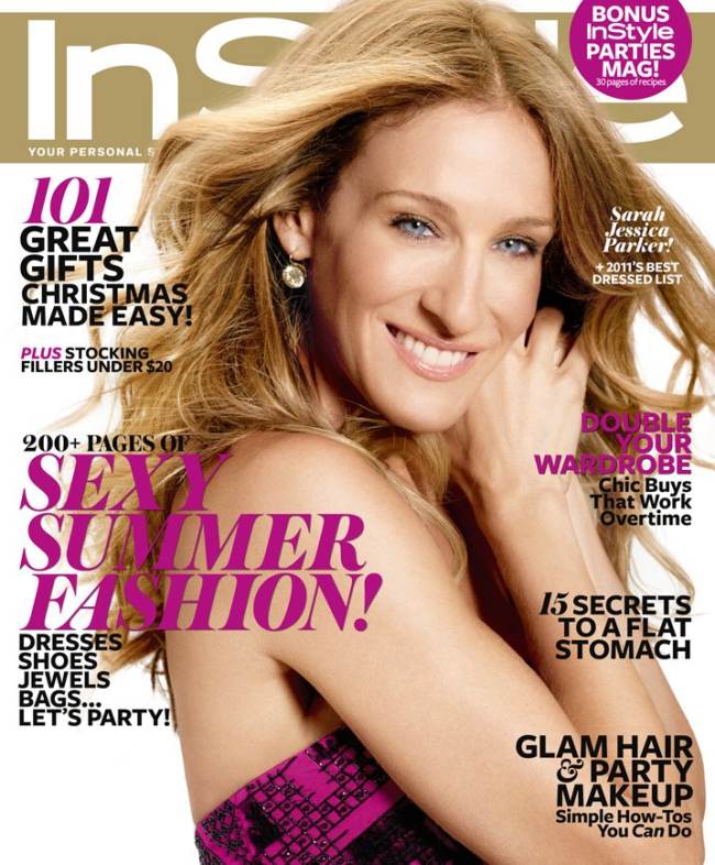 DIARY OF A CLOTHESHORSE: SARAH JESSICA PARKER COVERS INSTYLE DECEMBER 2011
