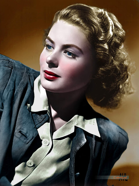 Colors for a Bygone Era: Ingrid Bergman (1915 - 1982) colorized ...