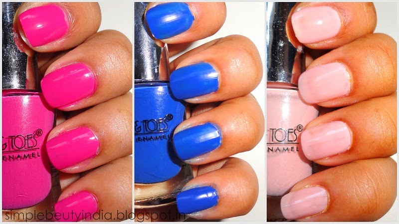 Tips & Toes Nail polish in 52 Rad, 33 Tulip and 41 Orchid: Review and ...