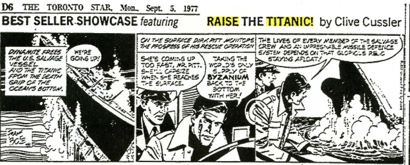 Clive Cussler Book Collecting: Movie Pictures - Raise the Titanic ...